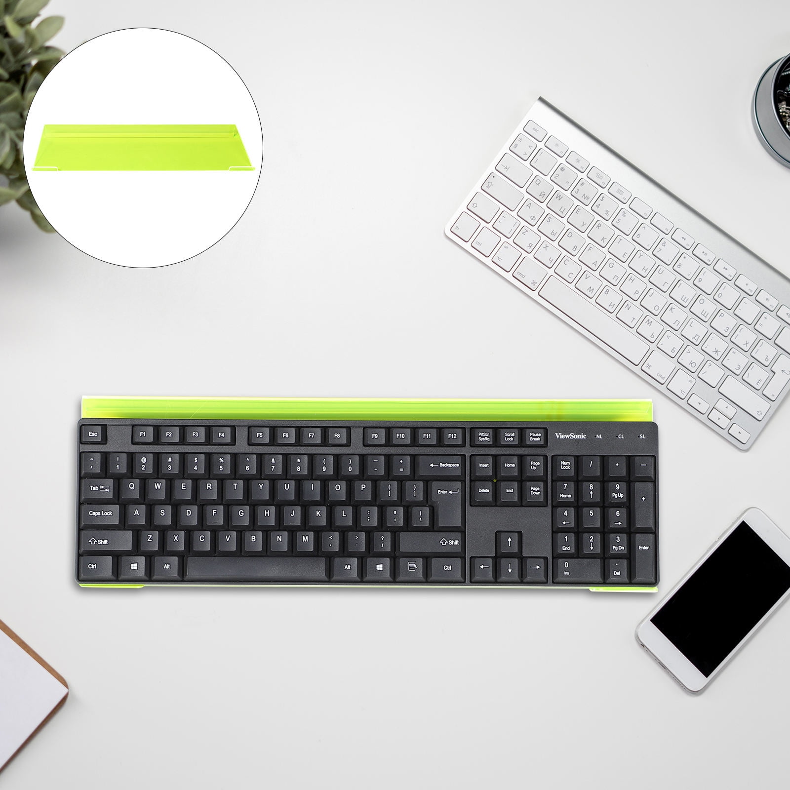 DEMACRIO Keyboard Riser For Desktop Acrylic Fluorescent Green For ...