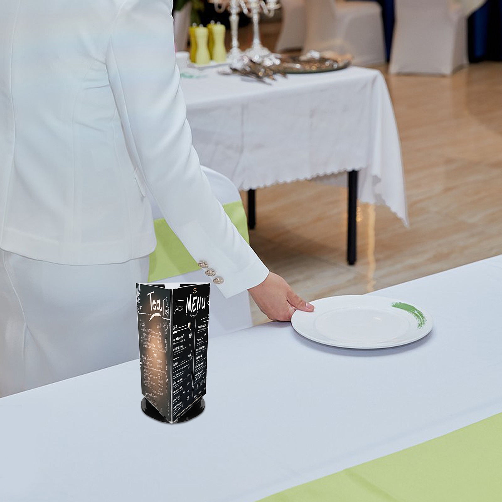 Raindrops Acrylic Sign Holder Tabletop Menu Menu Tag Display Holder ...