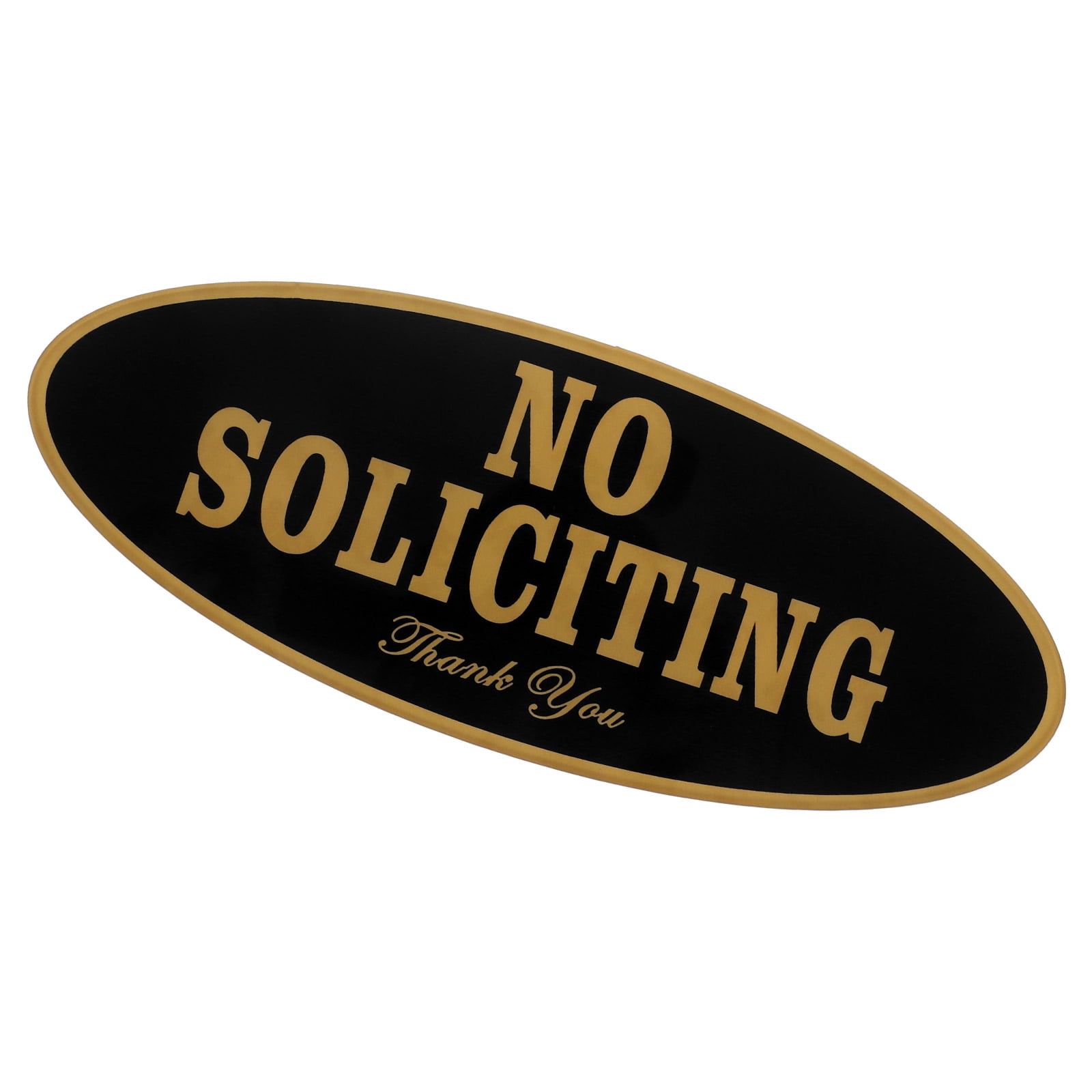 Raindrops Acrylic No Soliciting Sign Self-Adhesive And Weatherproof No ...