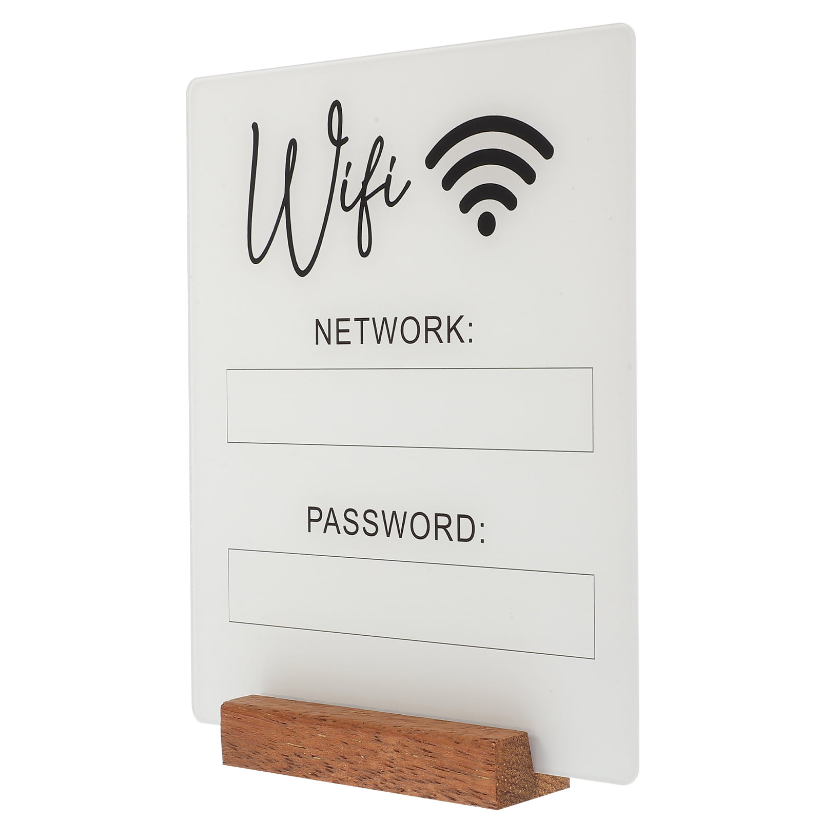 Raindrops Acrylic WiFi Sign Board WiFi Password Sign Table WiFi Sign ...