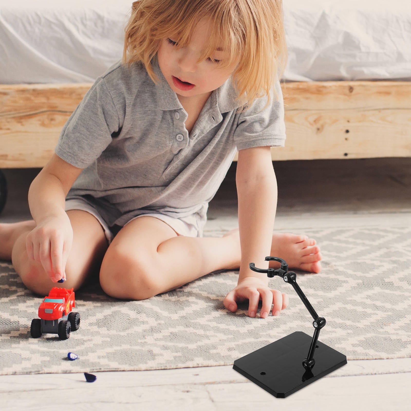 Raindrops Action Figure Stands for Model Enthusiasts Black Plastic with Stable Structure and ...