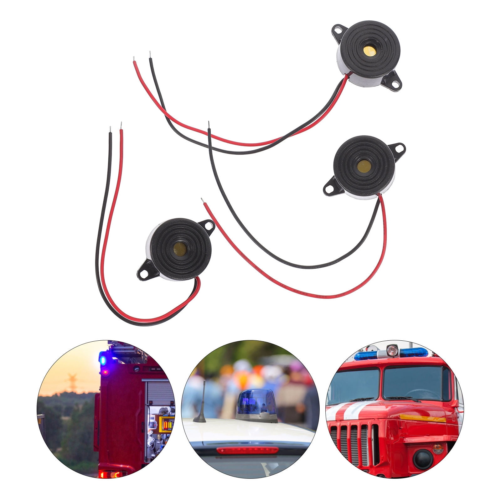 Raindrops Active Piezo Buzzer Alarm Sounders for Home Use with 2-Wire ...