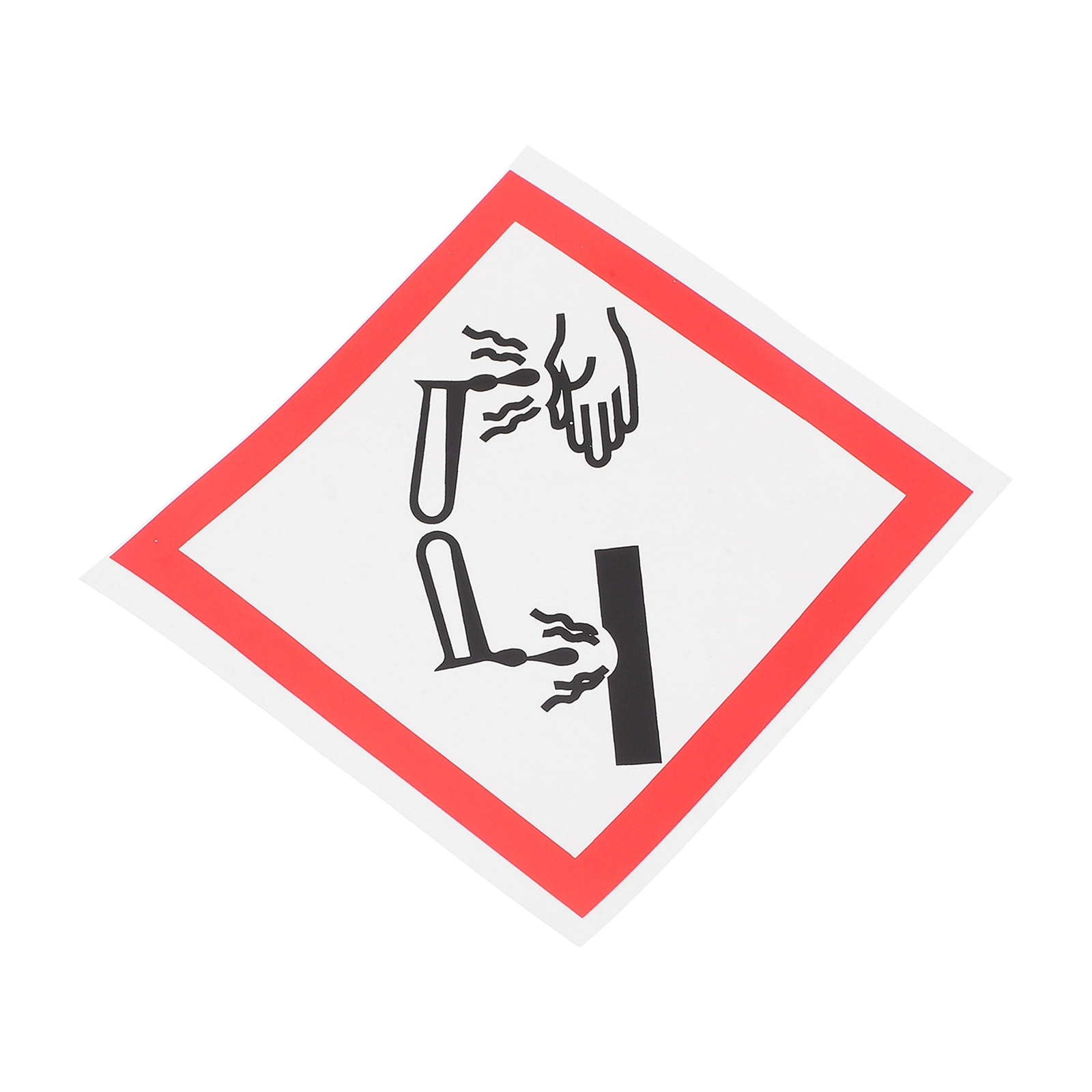 Raindrops PVC Adhesive Vinyl Corrosive Safety Label for Kitchen Use Oil ...