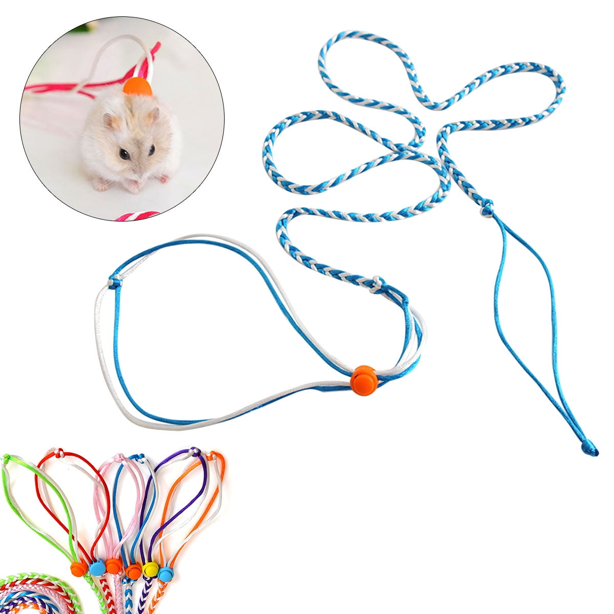Raindrops Adjustable Hamster Harness Leash and Collar Walking Lead for ...