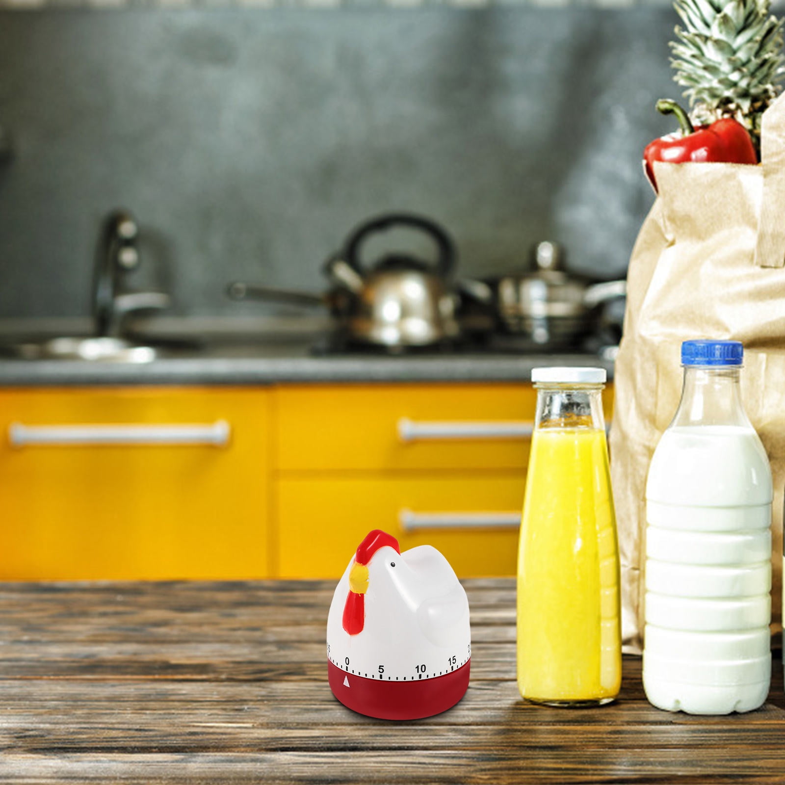 Raindrops Adorable Chicken Shaped Mechanical Baking Timer Cartoon ...