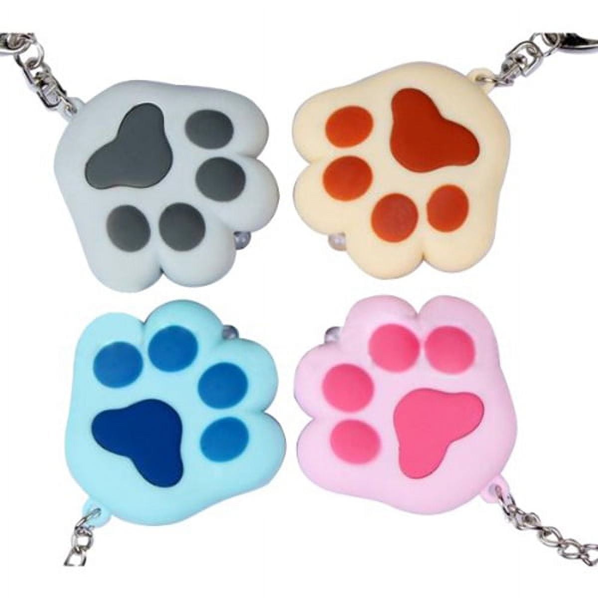Raindrops LED Light Sound Cat Claw Key Chain Set in Pink for Hanging ...