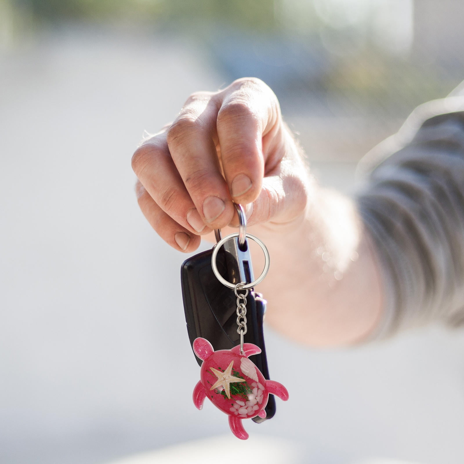 Raindrops Aesthetic Keychains 1Pack Resin Key Rings Shape Bag Pendant ...