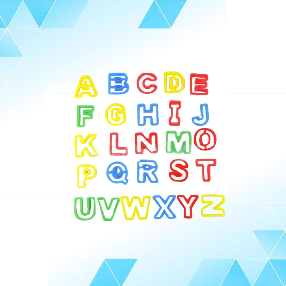 Raindrops Alphabet Learning Toys 26 Pcs DIY Color Mud Plasticine Mould ...