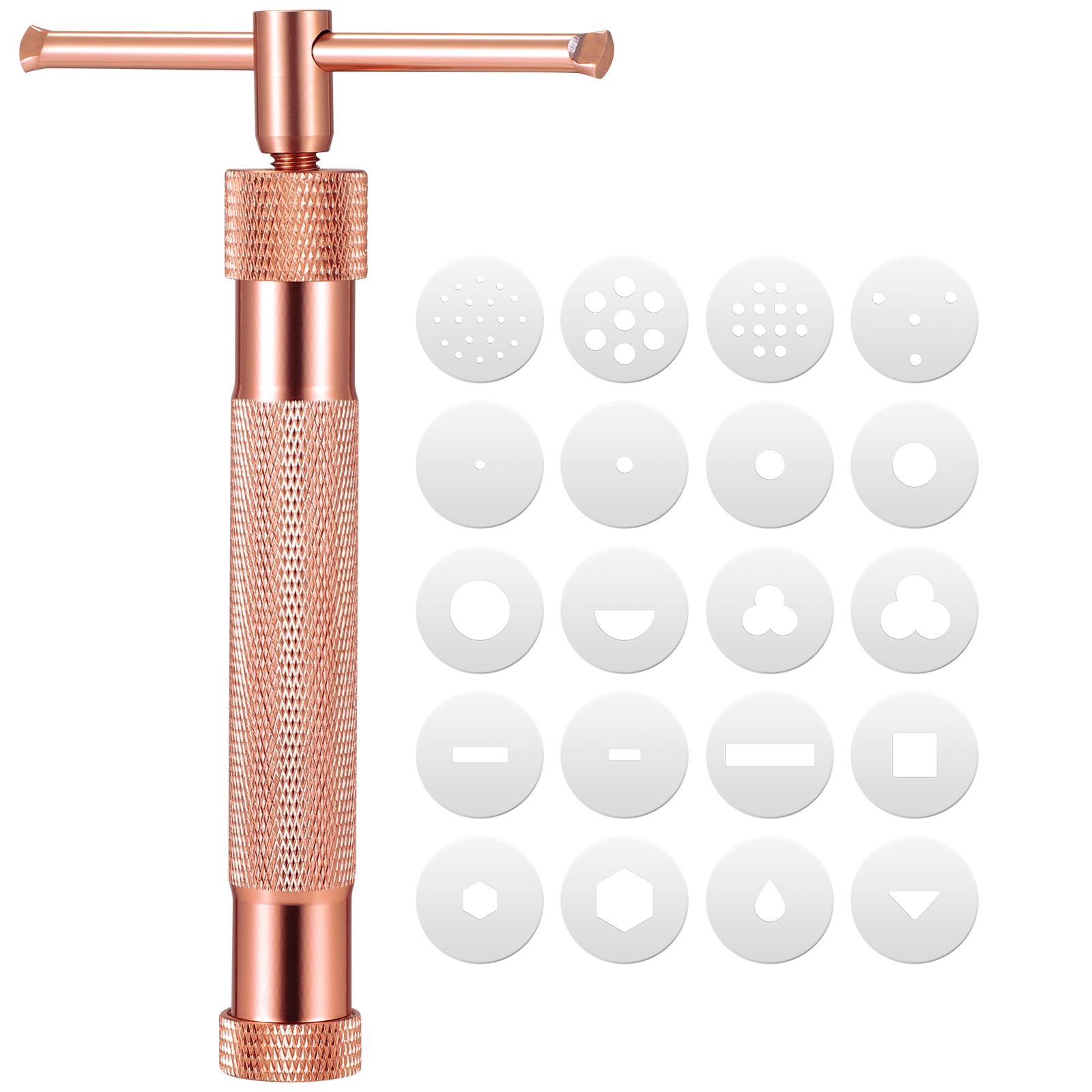 Raindrops Aluminum Clay Extruder Tool with 20 Discs for Cake Fondant ...
