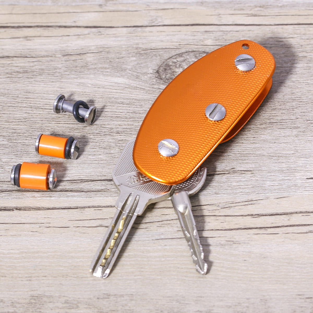 Raindrops Aluminum Key Holder Clip Folder Outdoor Pocket Tool (Orange ...