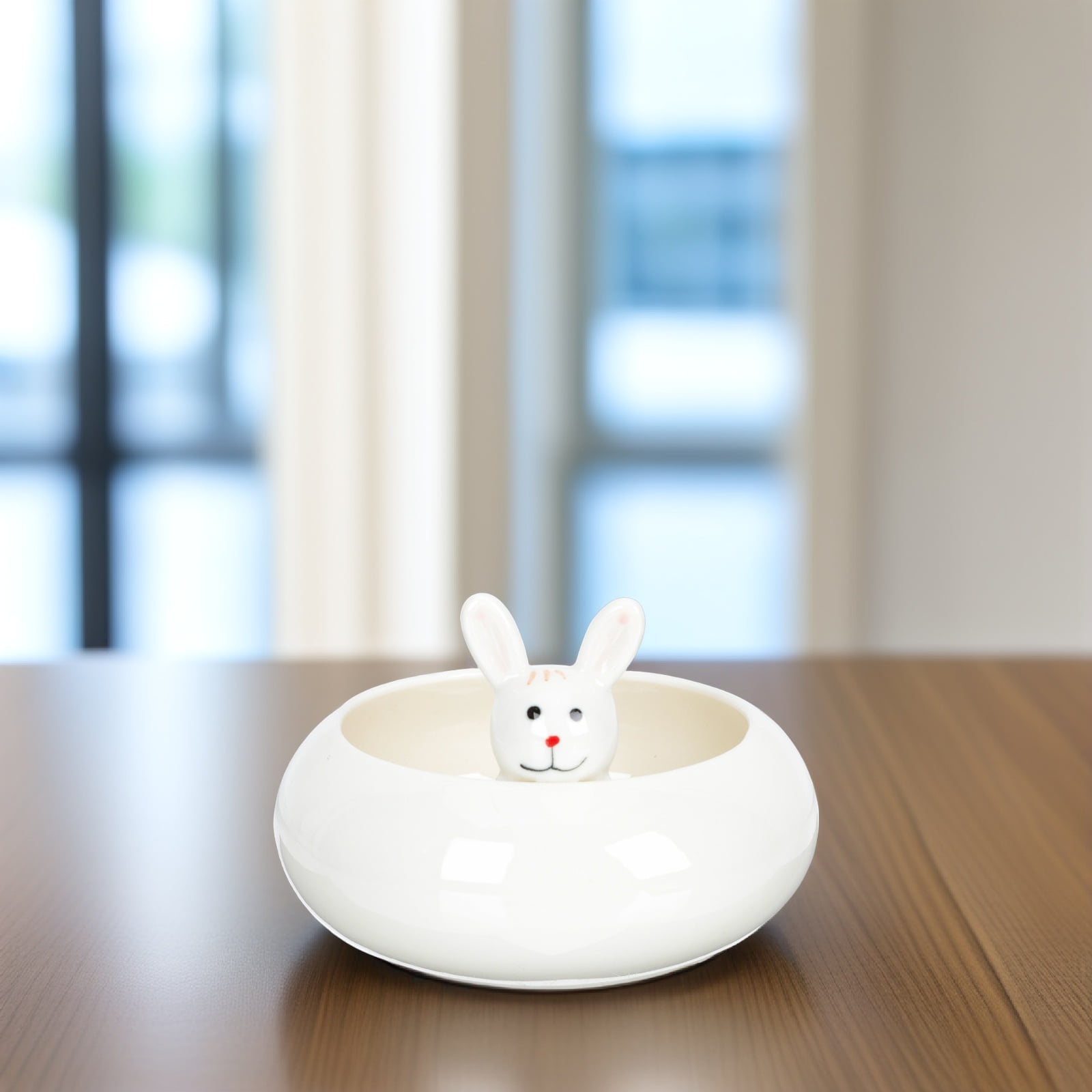 Raindrops Animal Ceramic Rabbit Planter Outdoor Flower Pot Adorable ...