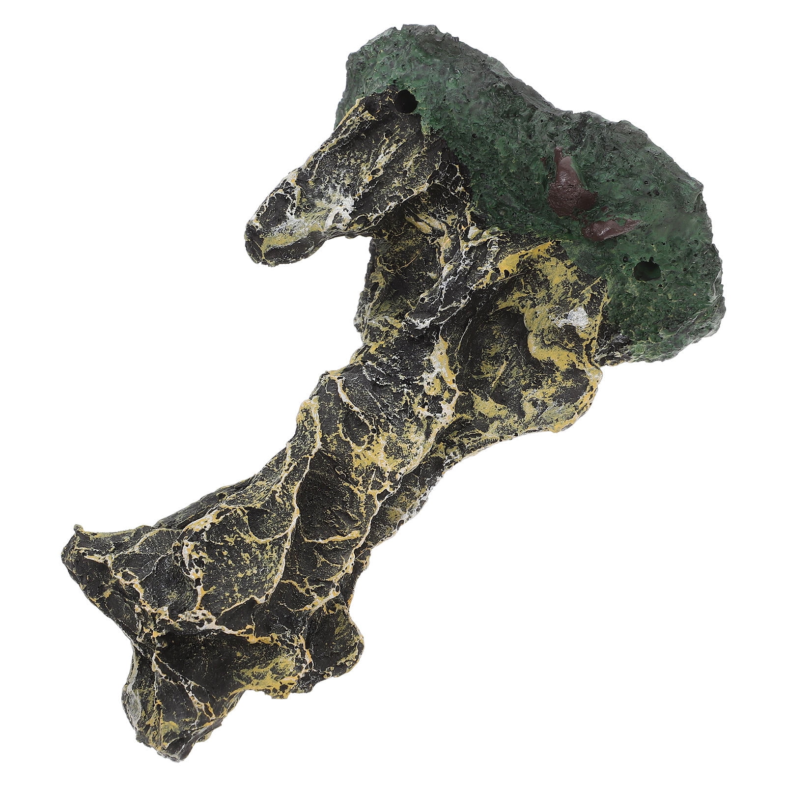 Raindrops Aquarium Rockery Stone Ornament Resin Mountain View Fish Tank ...