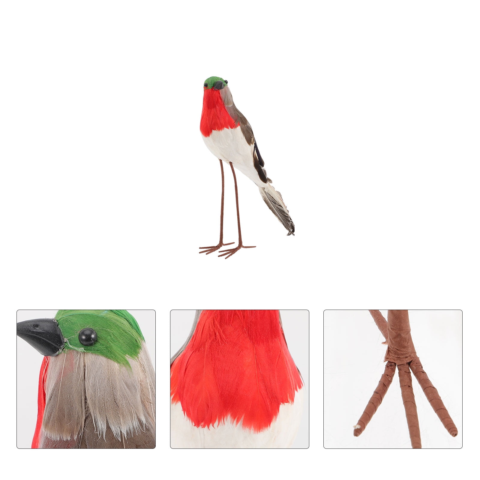 Raindrops Artificial Feathered Bird Foam Bird Statue Fake Bird ...