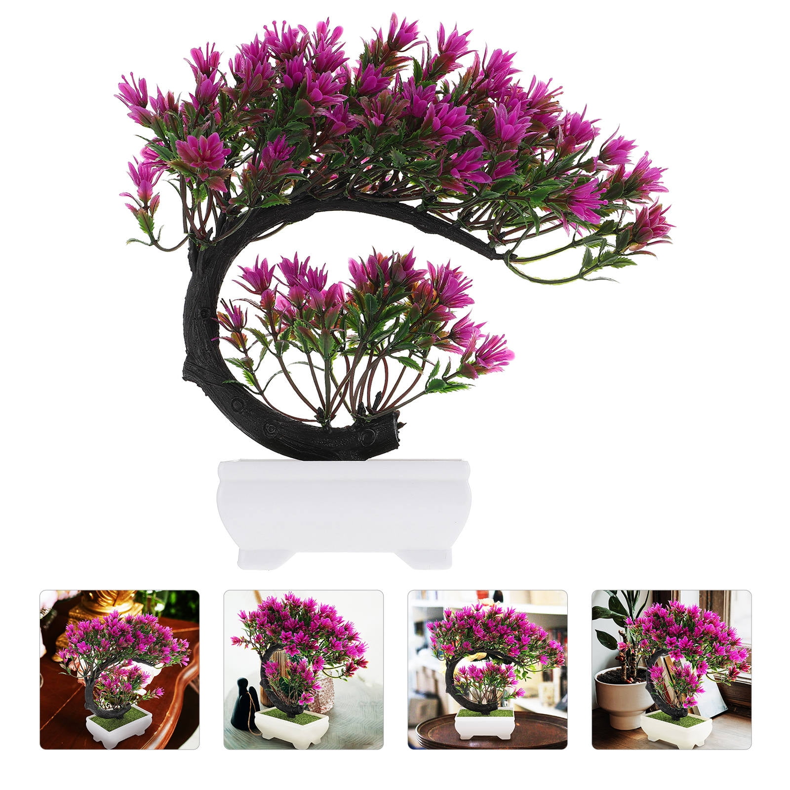 Raindrops Artificial Green Plants Fake Bonsai Tree Outdoor Faux Indoor Office - Walmart.com