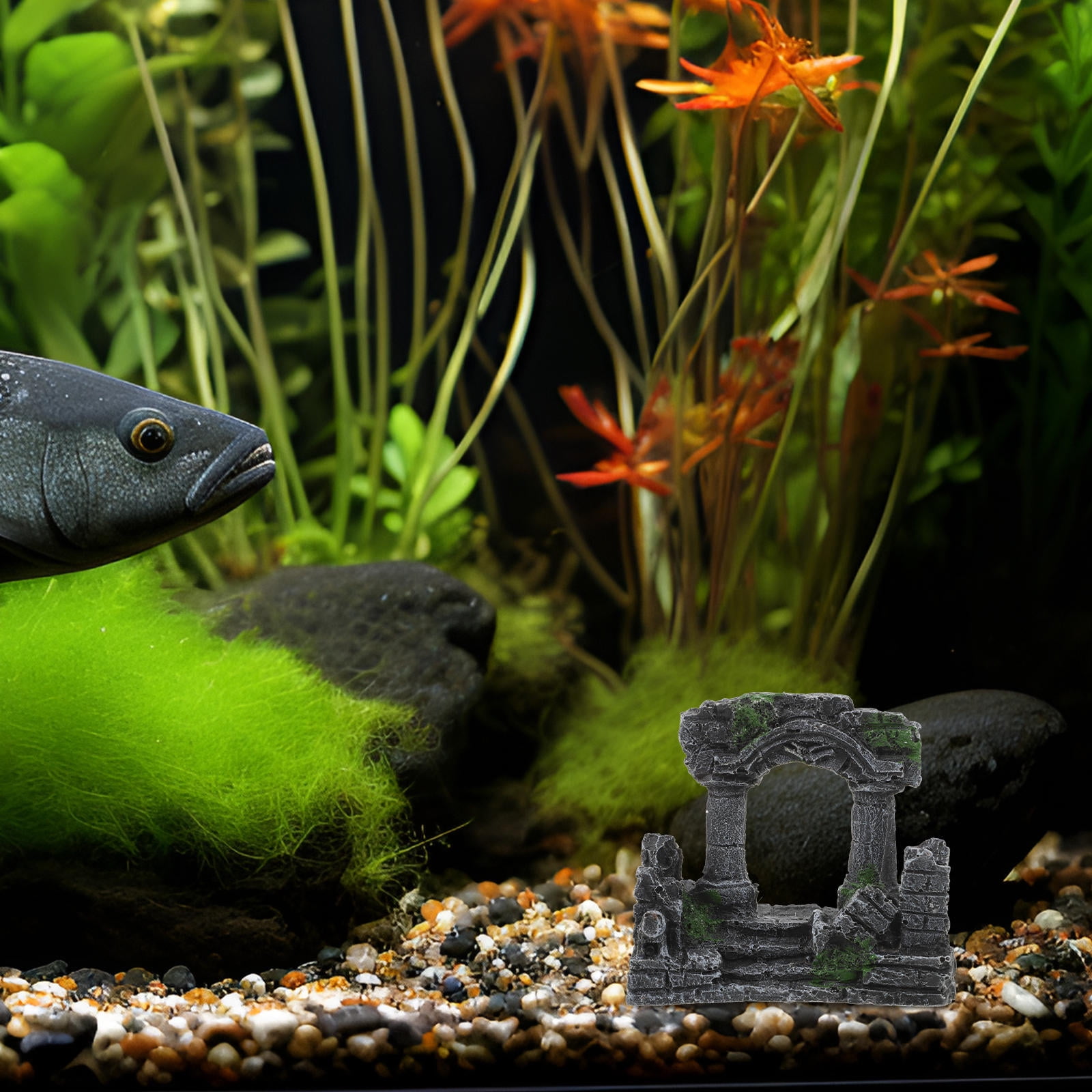 Raindrops Artificial Roman Column Ruins Castle Aquarium Landscaping ...