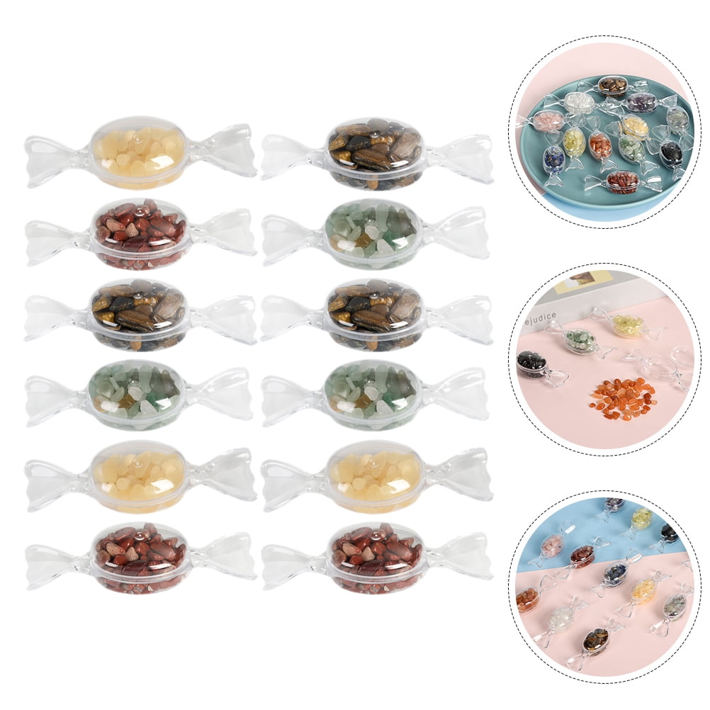 Raindrops Assorted Color Crystal Stone Candy Decor Set for Display Made ...