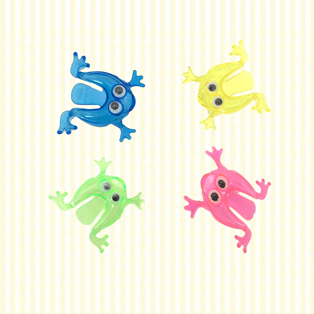 Raindrops Assorted Color Mini Jumping Frogs Made of Safe PVC Perfect ...