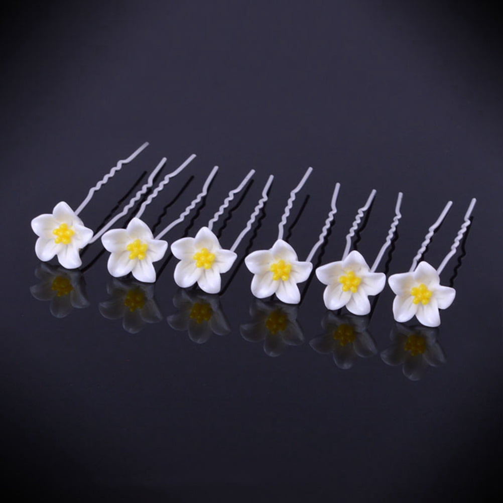 Raindrops Assorted Color Resin Lily Hair Pins for Decoration with ...