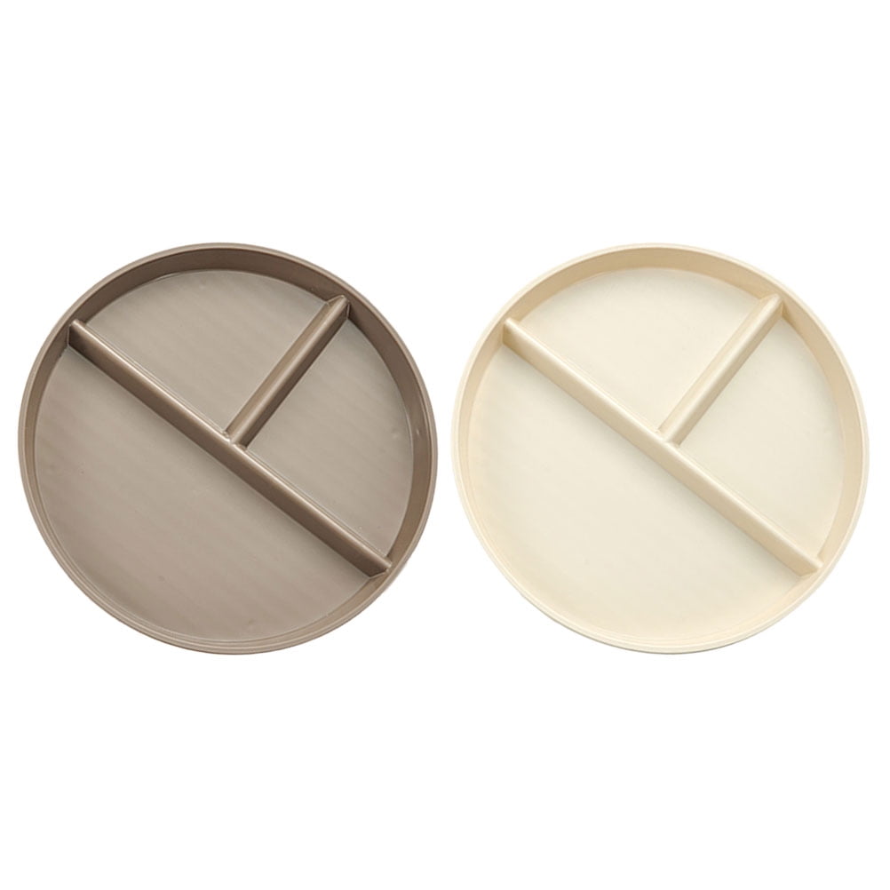 Raindrops Assorted Color Reusable Plates with Dividers for Easy Storage ...