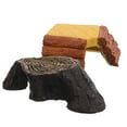 Raindrops Assorted Color Synthetic Resin Turtle Rock Basking Platform ...