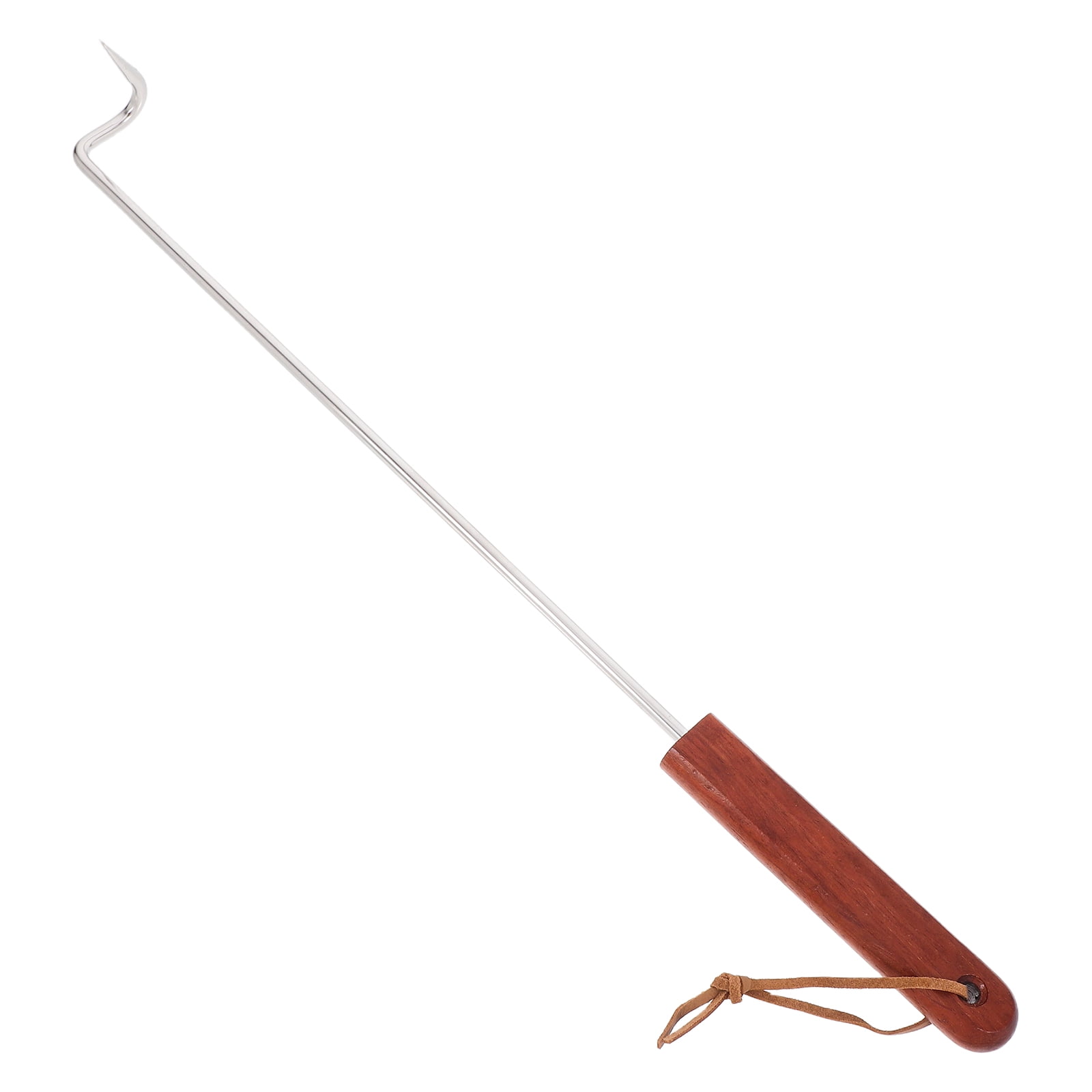Raindrops BBQ Meat Hook Flipper Made Of Stainless Steel Wooden Handle ...