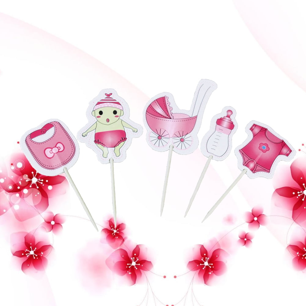 Raindrops Baby Theme Cake Toppers Picks for Decoration with Creative ...