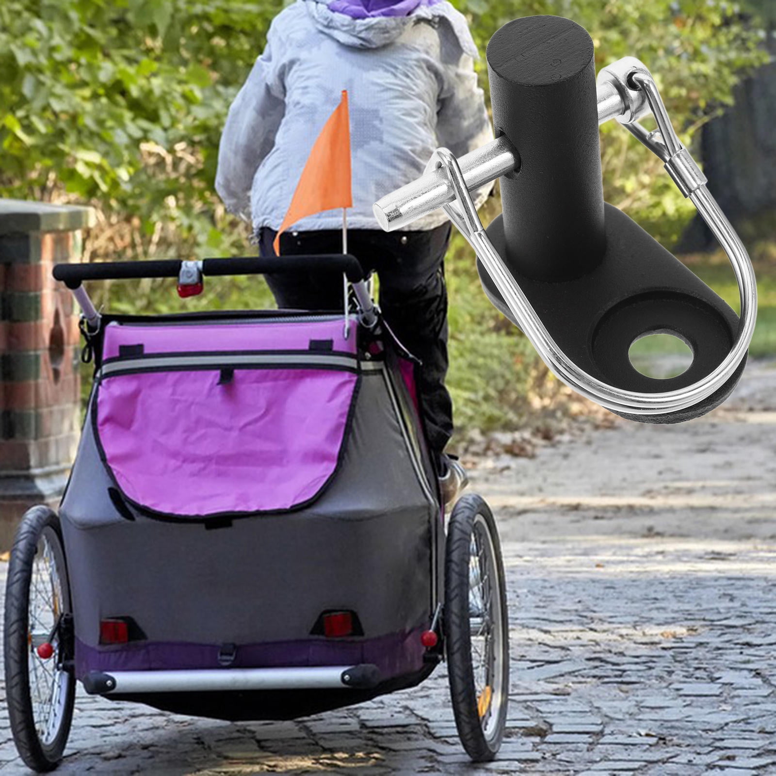 Raindrops Bike Trailer Hitch Coupler Carbon Steel Joint for Bikes and ...