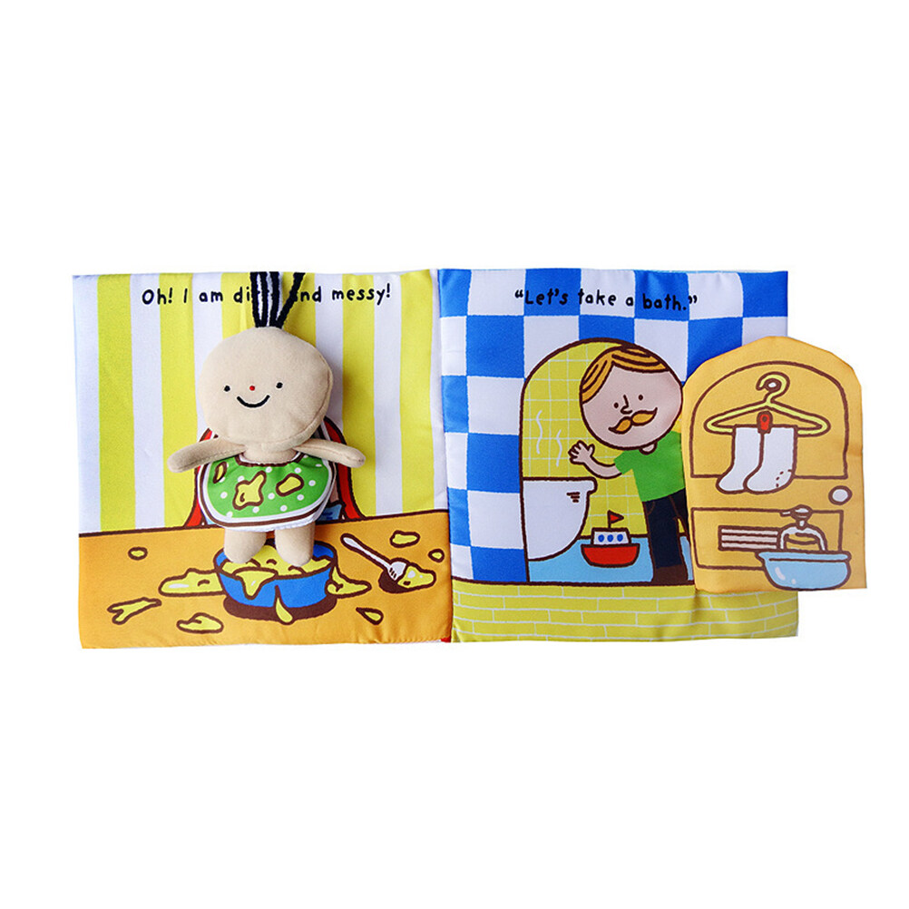 Raindrops Baby's First Cloth Book Washable Fabric Toy Early Educational ...