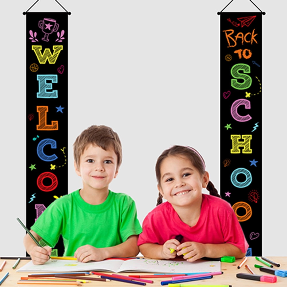 Raindrops Back to School Door Banner Made of Polyester Perfect for ...