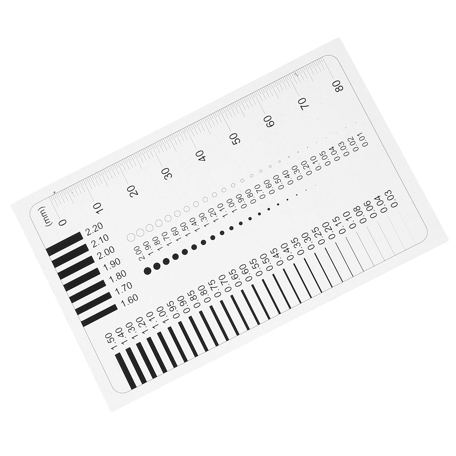 Raindrops Badge Gauge Transparent Ruler Sec Area Measurement Chart ...