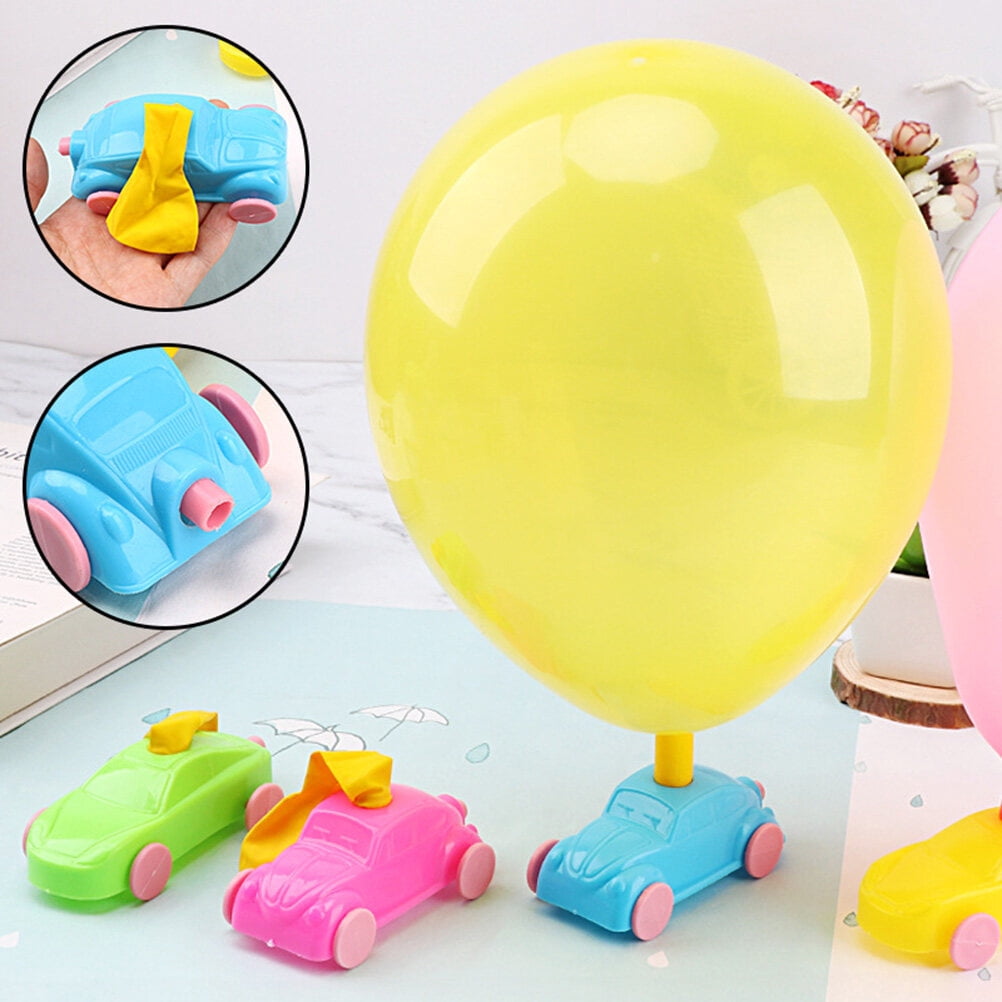 Raindrops Balloon Power Car Toy Made of Plastic for Kids Playing and ...