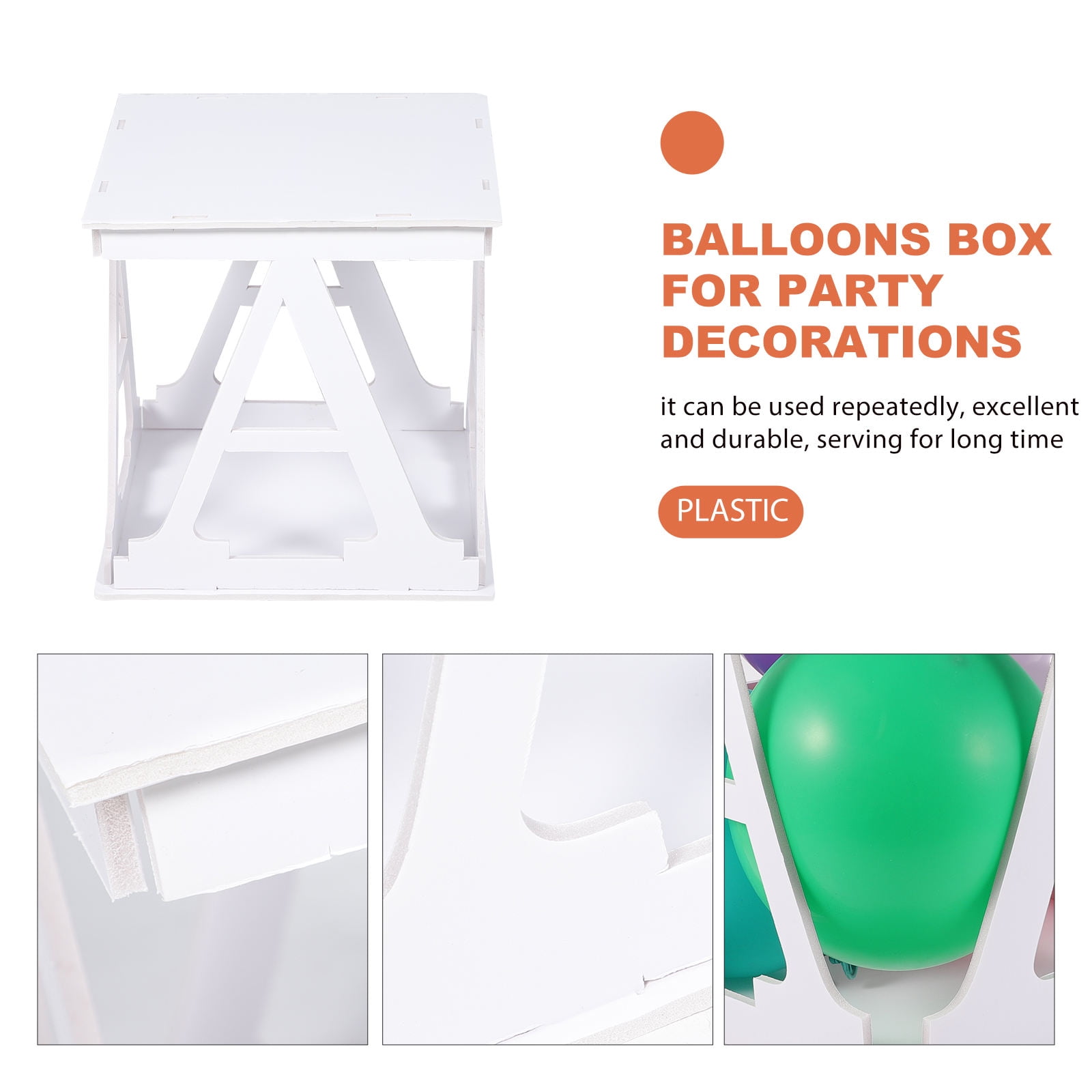 Raindrops Balloon Square Box Plastic Box Party Balloon Box Decorations ...