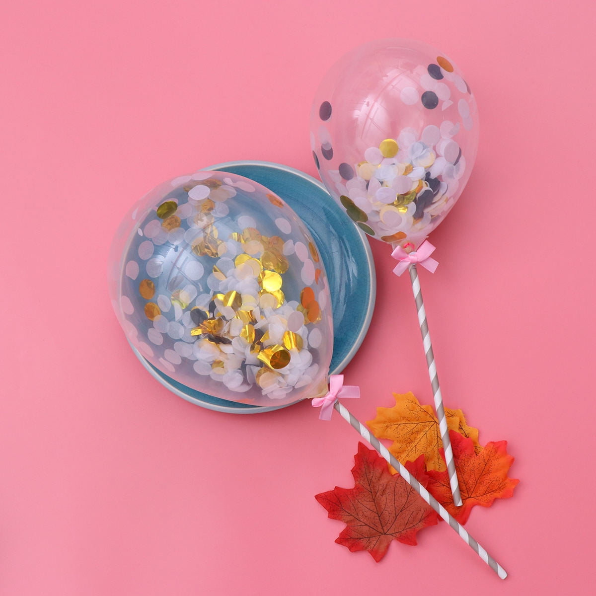 Raindrops Balloons Cake Topper for Decoration with Confetti Inside ...