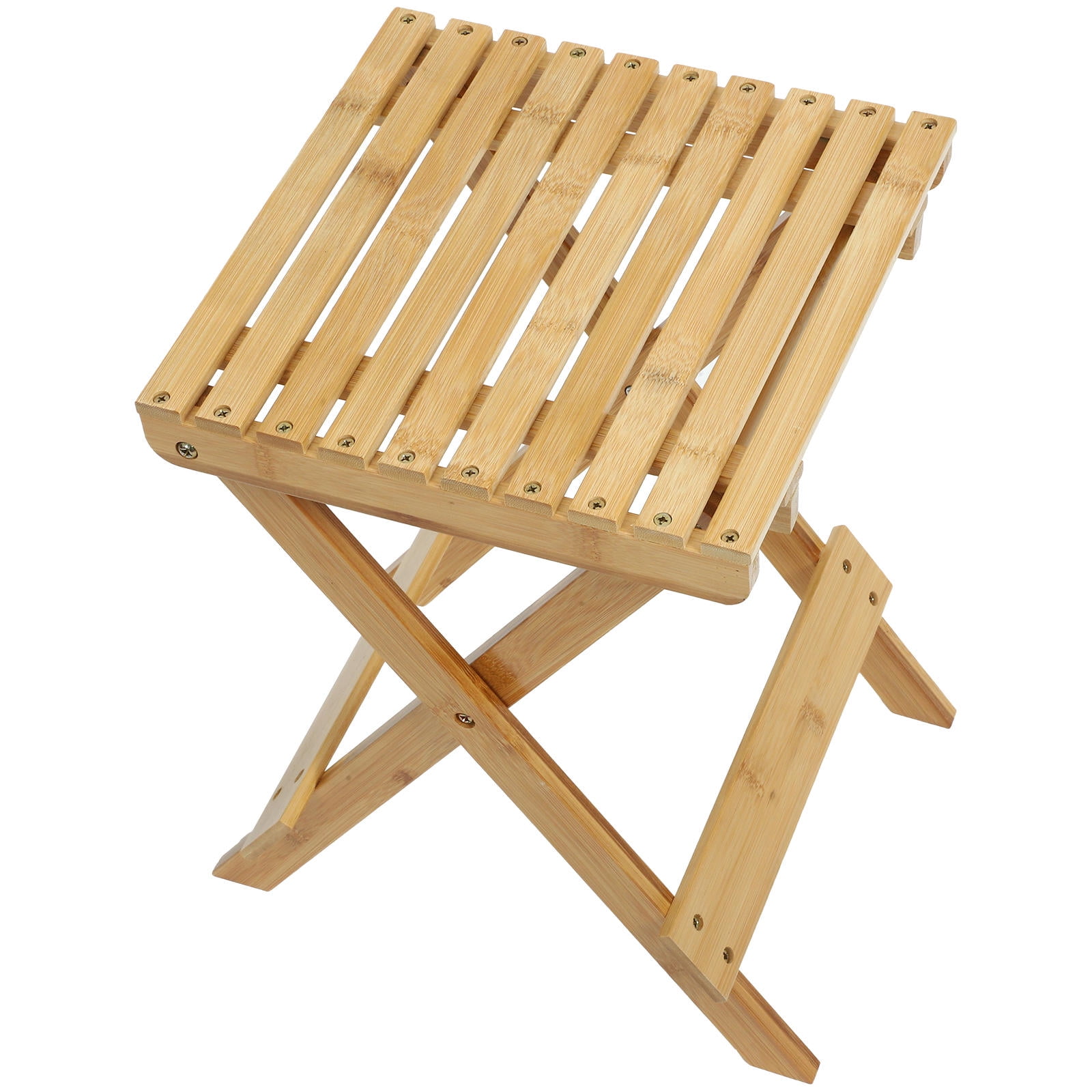 Raindrops Bamboo Foldable Stool Shoe Changing Stool Small Stool Indoor ...