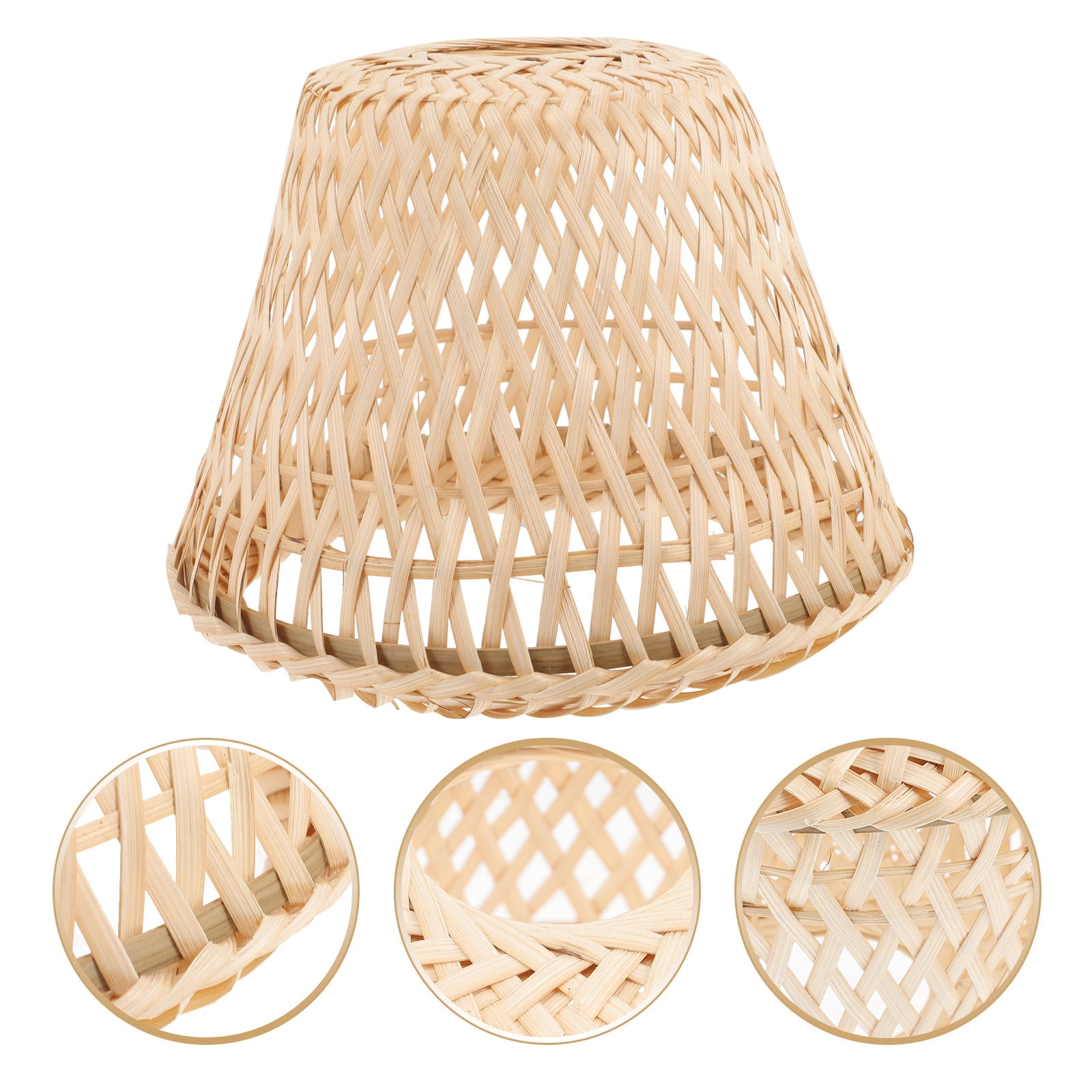 Raindrops Bamboo Lantern Ceiling Raffia Lampshades for Table Rattan ...