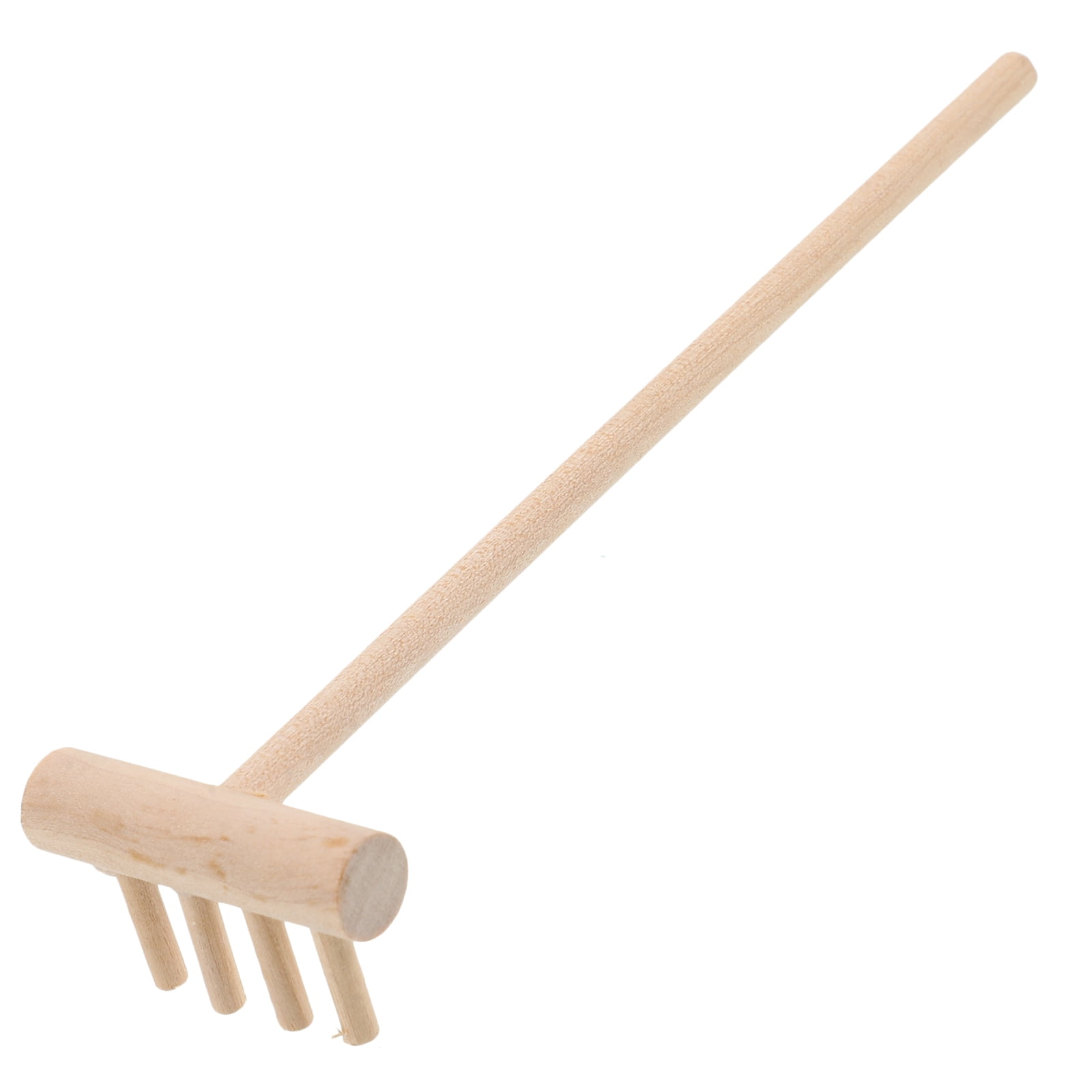 Raindrops Bamboo Mini Garden Rake for Sand Tables Khaki Color Compact ...
