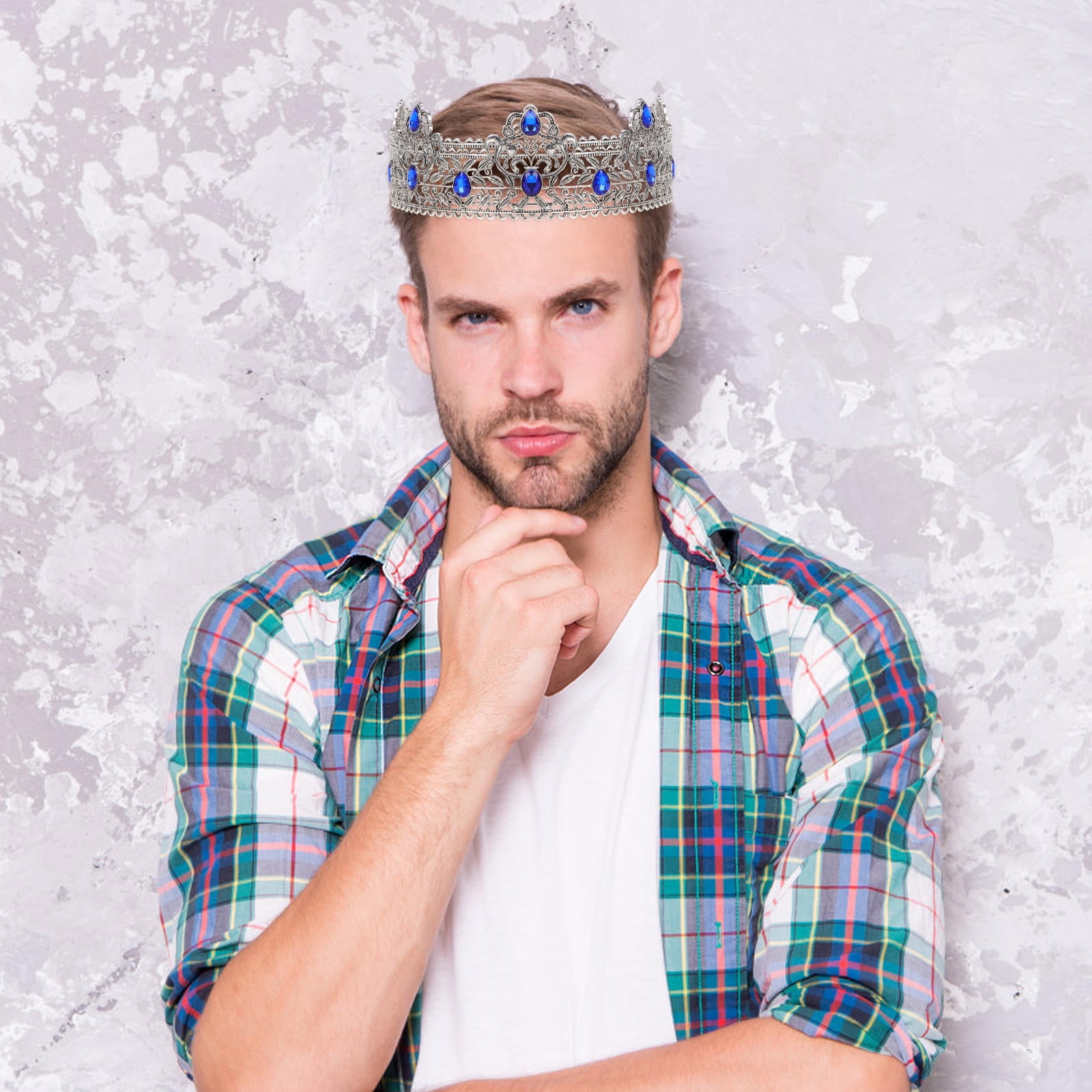 Raindrops Baroque Tiara Vintage Royal King Crown Crystal Wedding Tiara ...