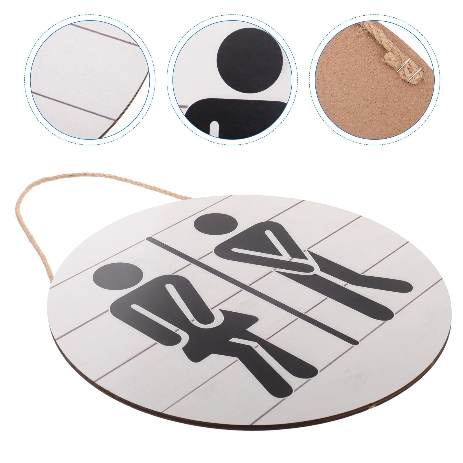 Raindrops Bathroom Sign Toilet Restroom Sign Wall Art Decoration Wood ...
