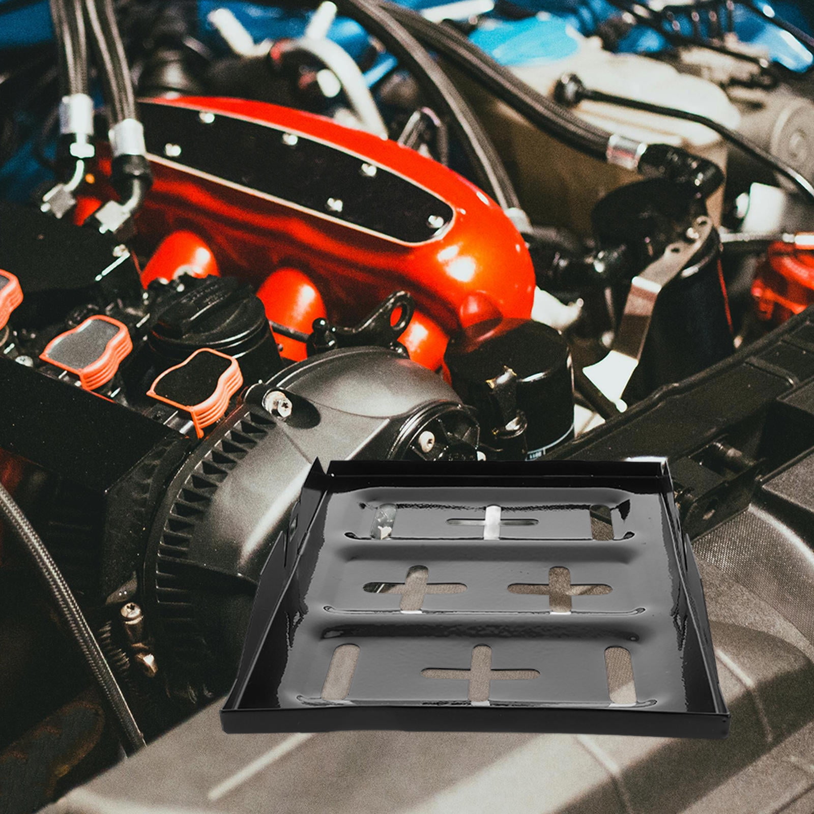 Raindrops Adjustable Metal Battery Tray Bracket for Car Secure Mounting ...