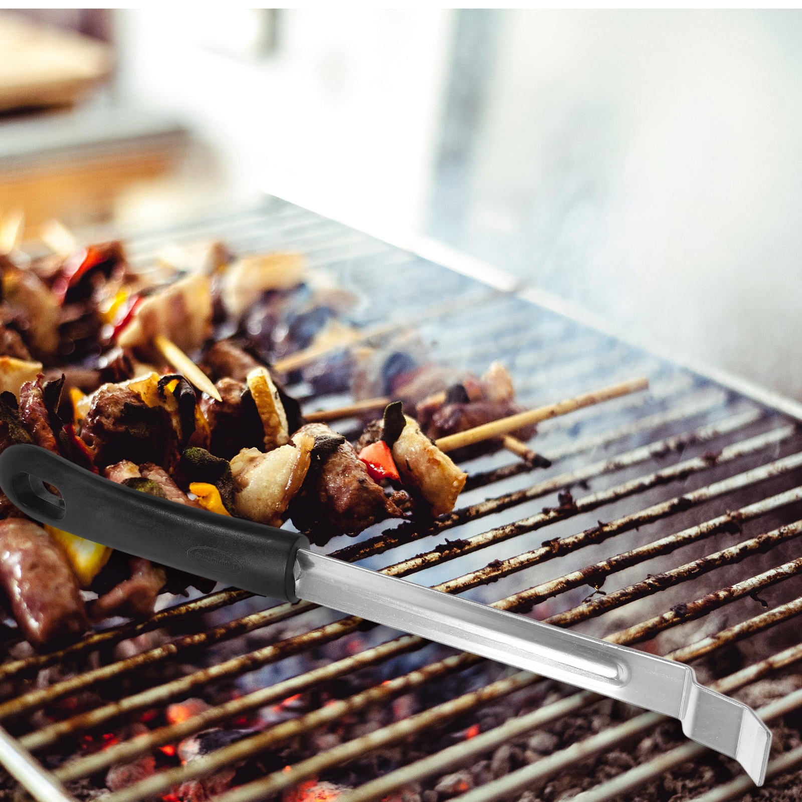 Raindrops Bbq Grid Lifter Grill Grate Lifter Tool Stainless Steel Grate ...