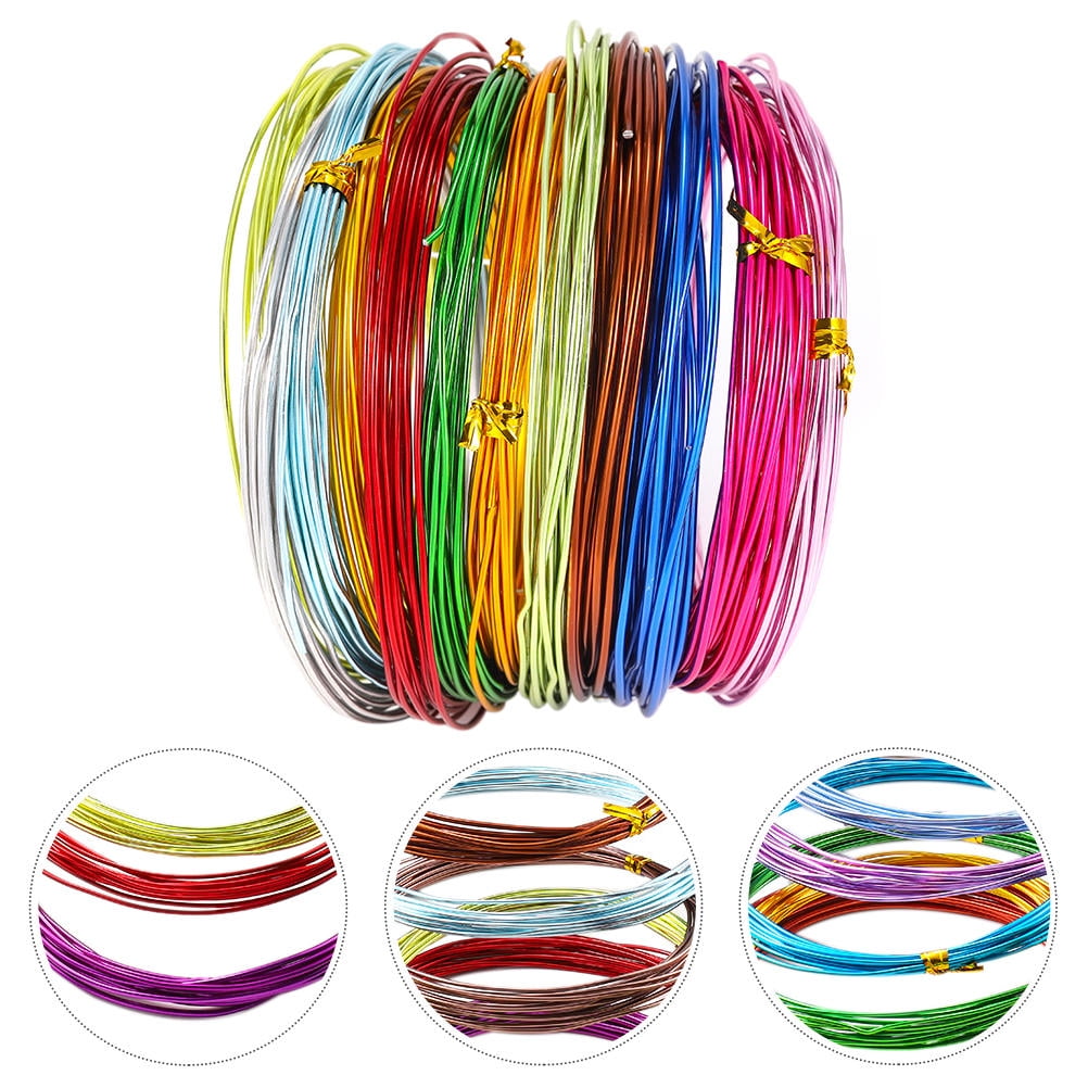 Raindrops Beading Wire 12 Rolls Multi-colored 500cm x 0.06in for ...