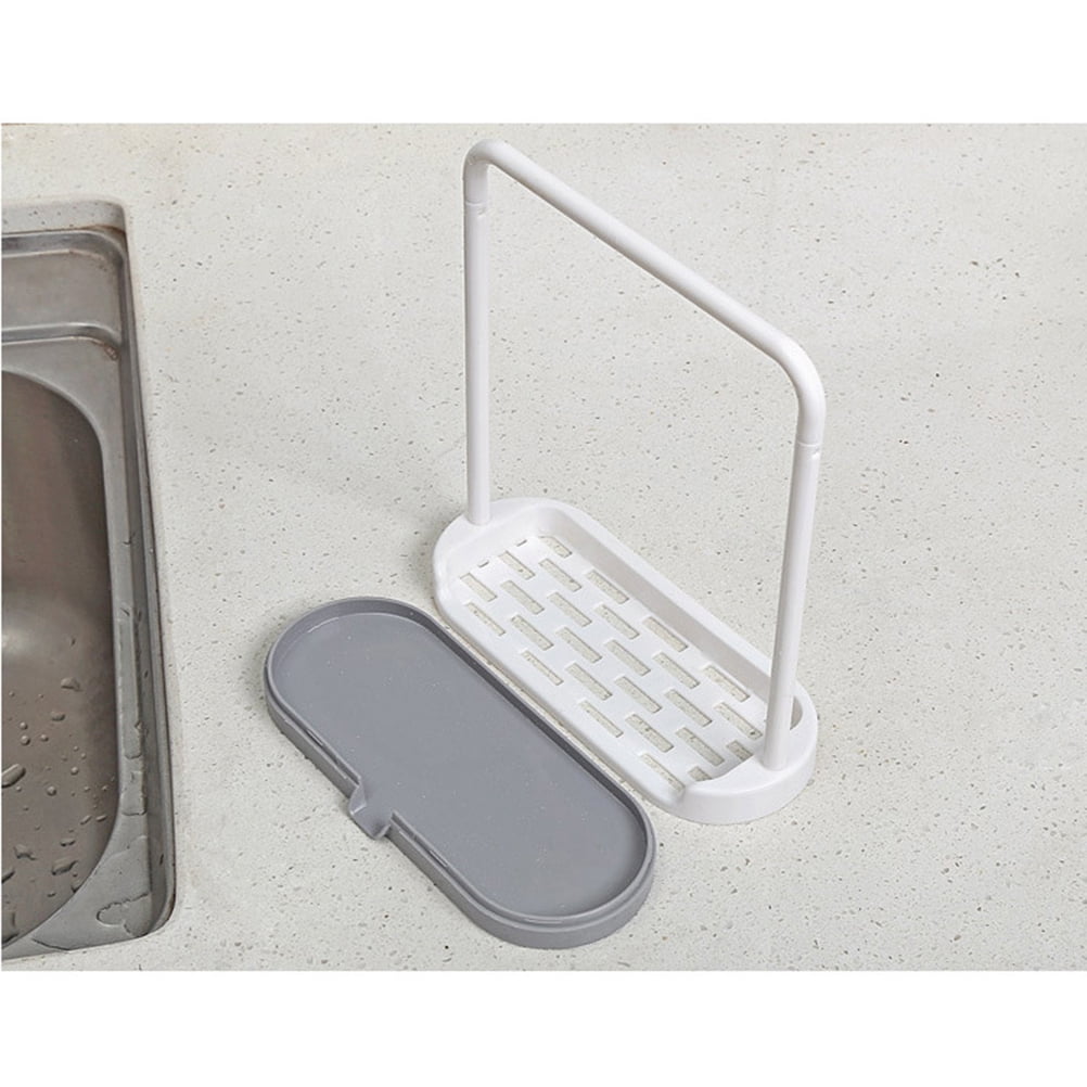 Raindrops Beige Plastic Dishcloth Drying Rack for Kitchen Countertop ...