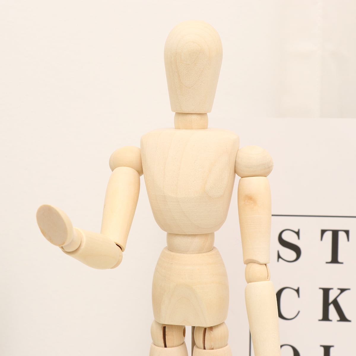 Raindrops Beige Wooden Puppet Ornament Movable Joint Model Perfect for ...