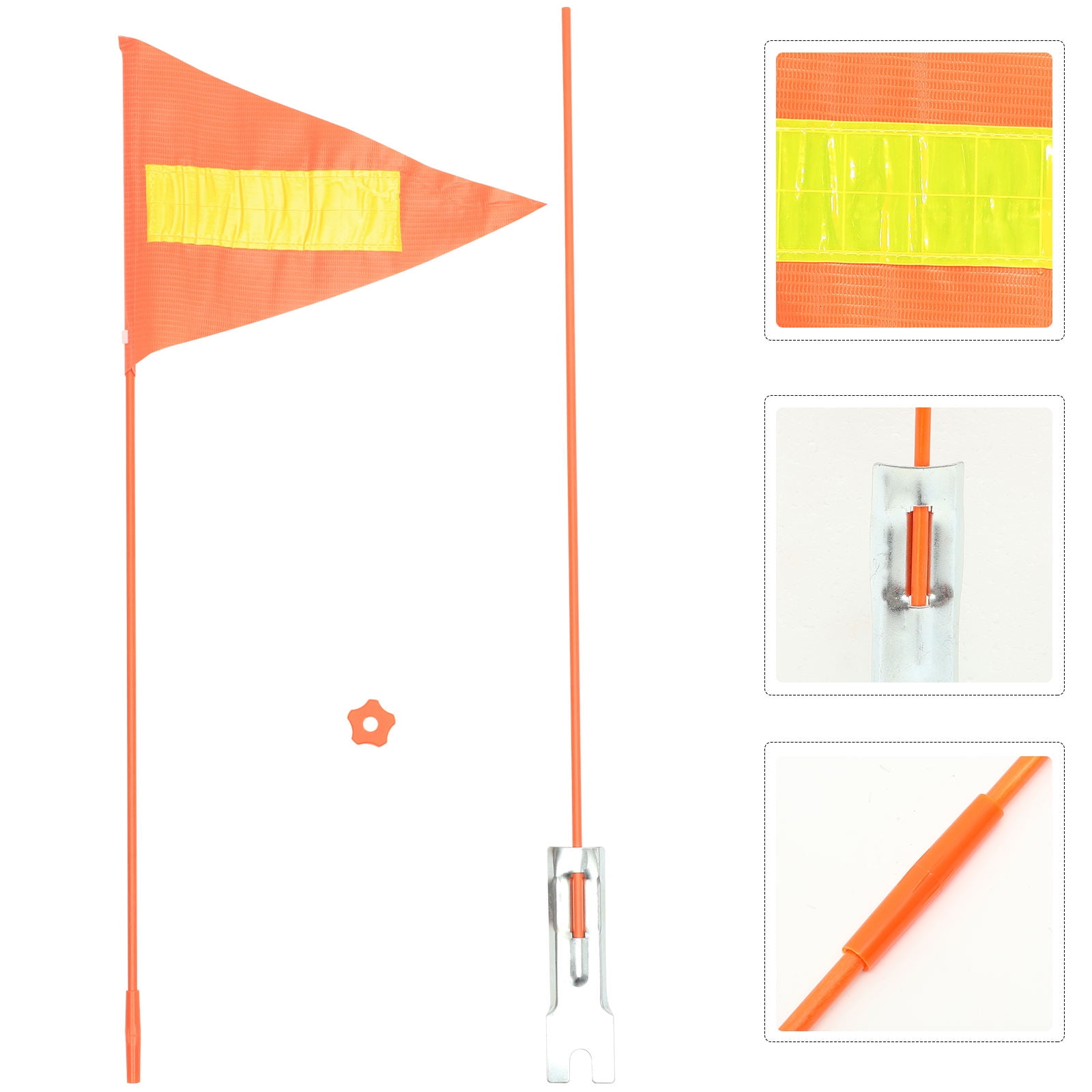 Raindrops Bicycle Flag Heavy Duty Bike Safety with Reflective Strip ...