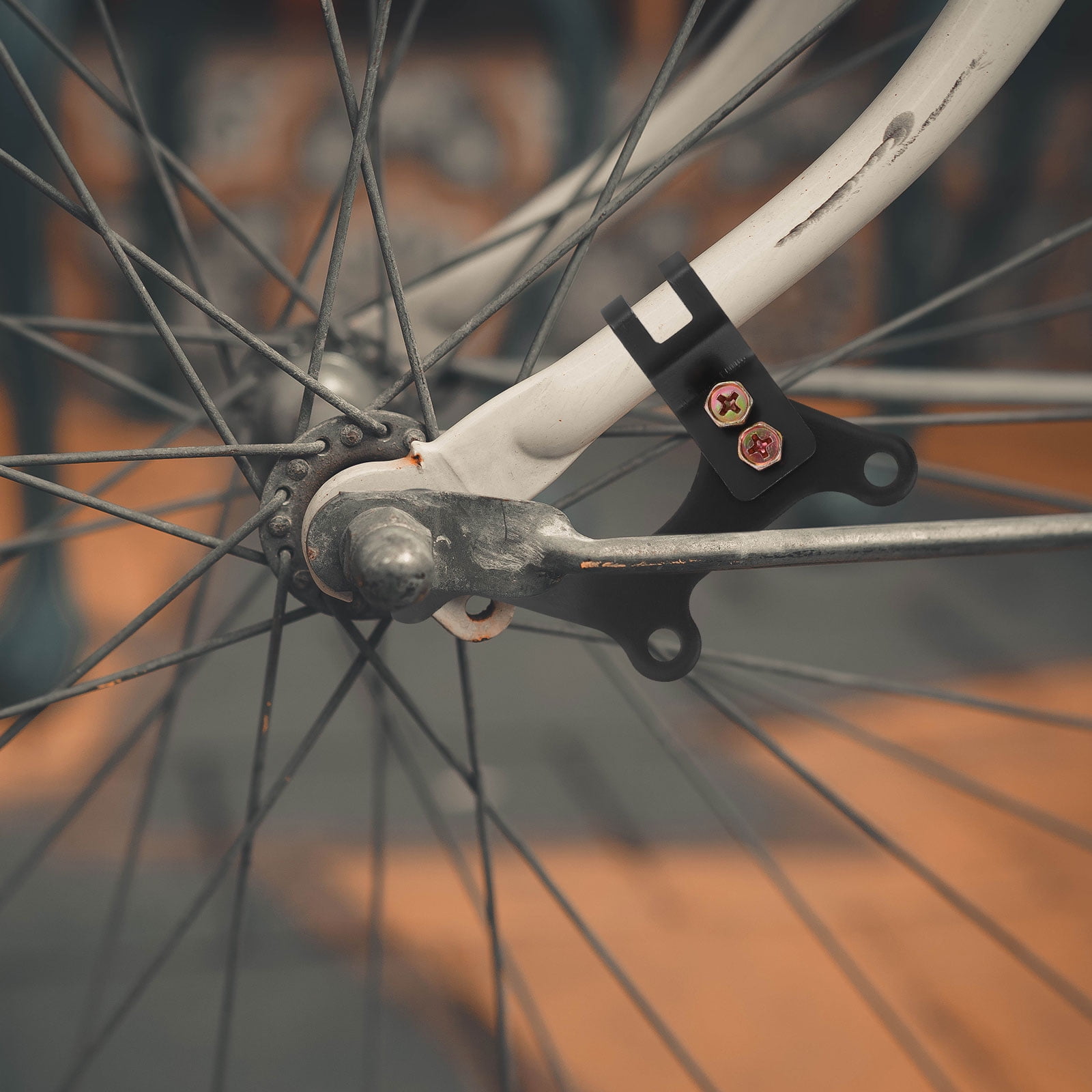 Raindrops Bicycle Modification Bracket Disc Brake Mount Adaptor Black ...