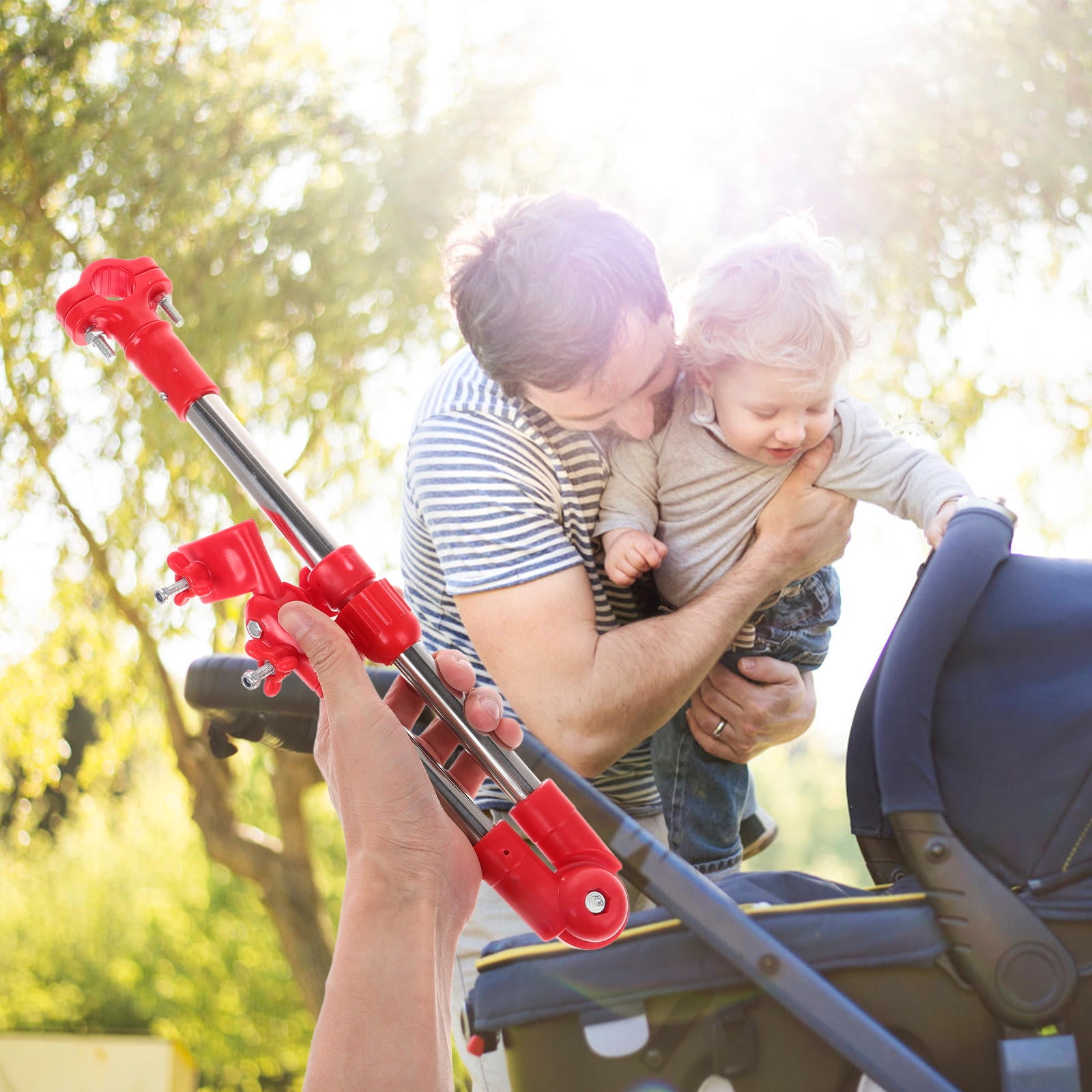 Raindrops Bicycle Umbrella Stand Umbrella Holder for Stroller Metal ...