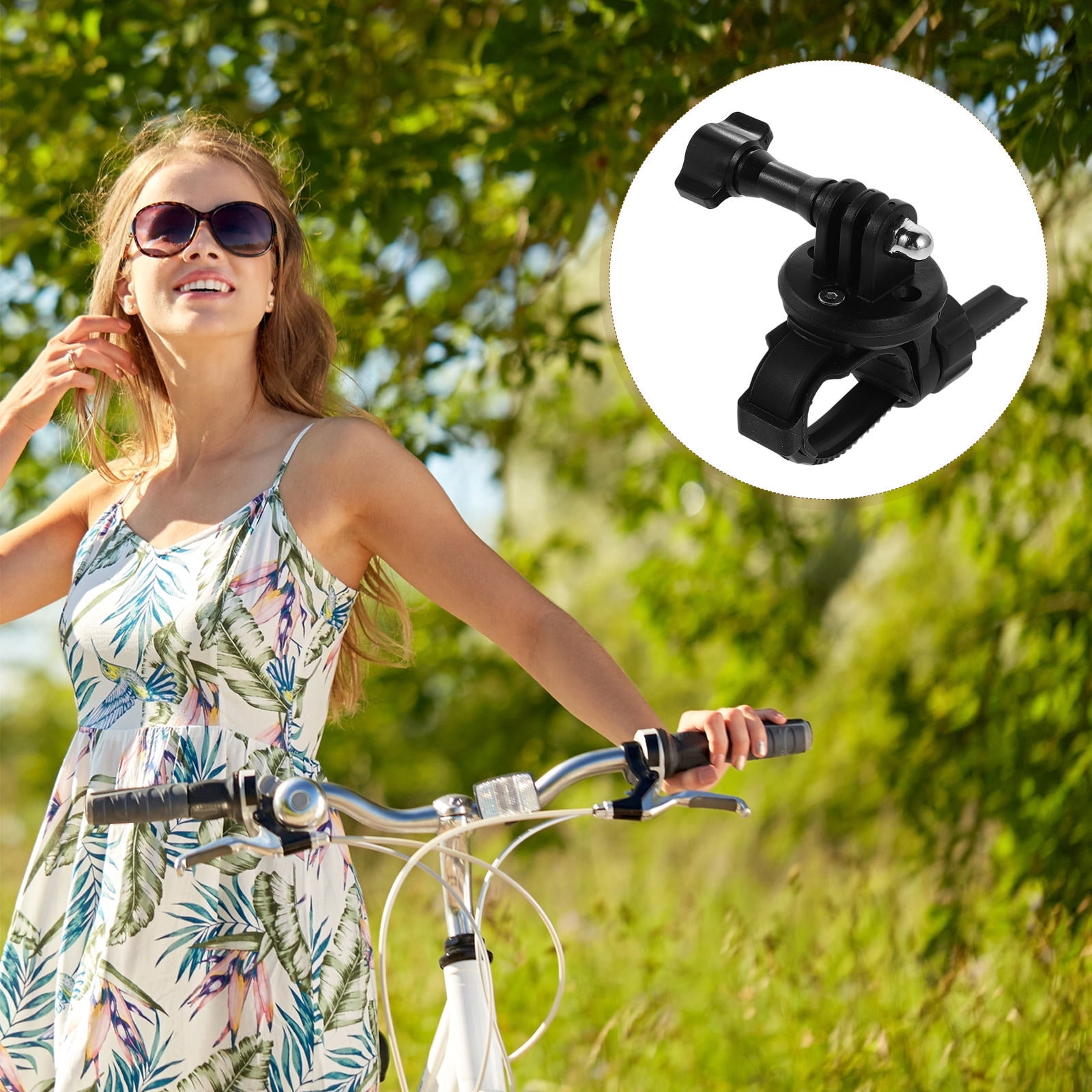 Raindrops Bike Handlebar Clamp Mount Black Lightweight Quick Release ...