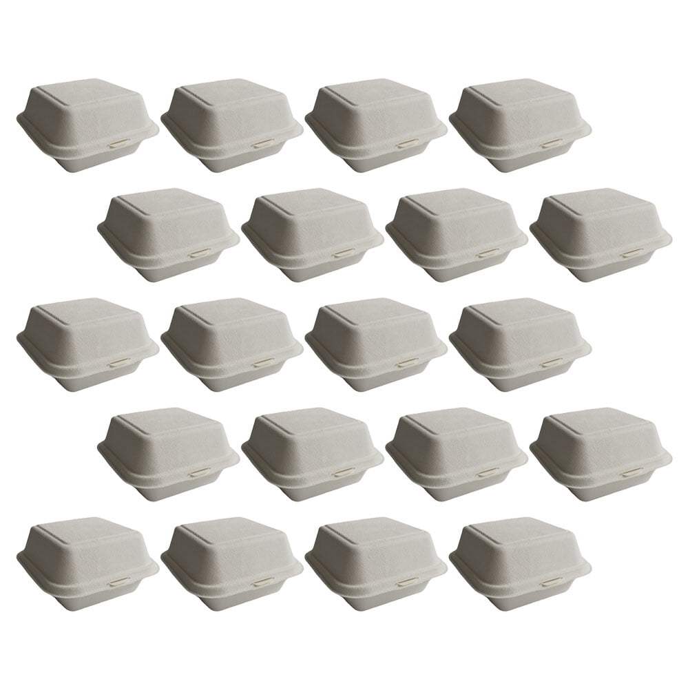Raindrops Biodegradable Burger Packing Boxes for Food Packaging Beige ...