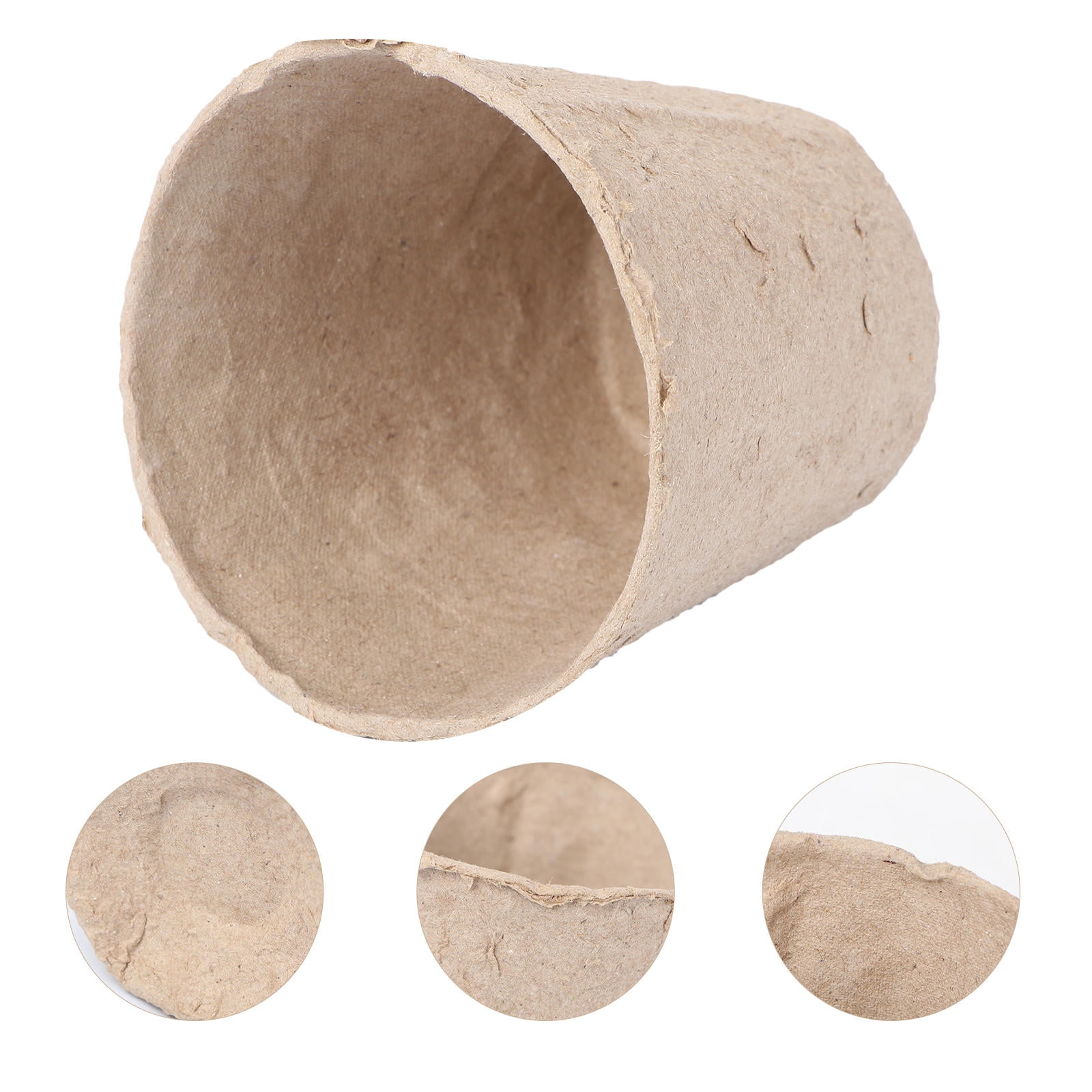Raindrops Biodegradable Paper Pulp Nursery Pot for Gardening Beige ...