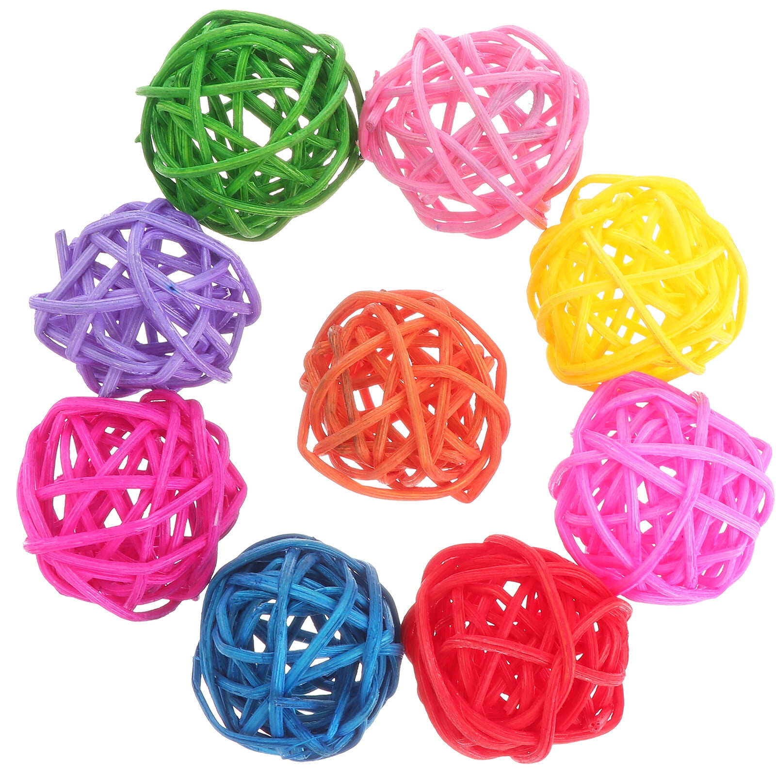 Raindrops Bird Rattan Balls for Parrots and - 50PCS - Walmart.com